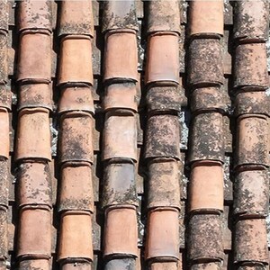 Dolls House Roman Curved Clay Roof Tiles Wallpaper 12th 24th 48th Scale ...