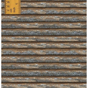 1/6 1/12 1/24 Dollhouse Mini Old Dirty Brown Exterior Wall Wood ...