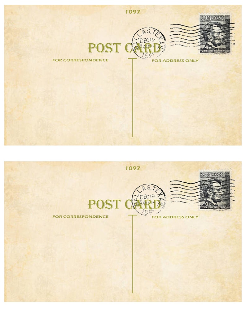 145 Postcards & Vintage Postcards Templates for Kids Postcards With and ...