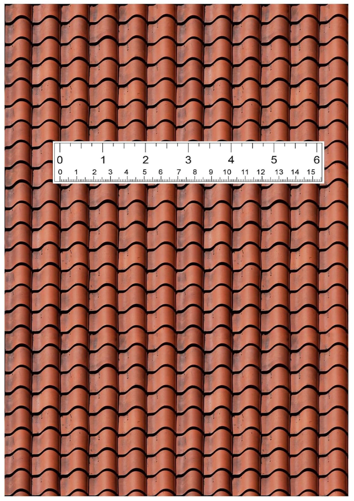 Dolls House Roofing Wallpapers 6th 12th 18th 24th Scale Miniature ...