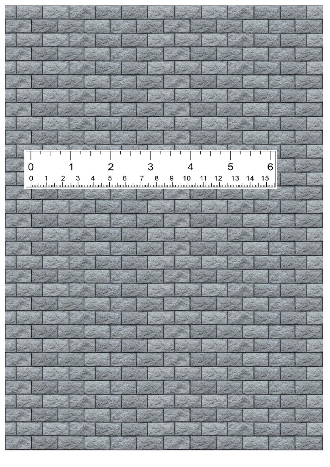 1/12 1/18 1/24 Dollhouse Grey Wall Cladding Siding Brick Tile DIGITAL ...