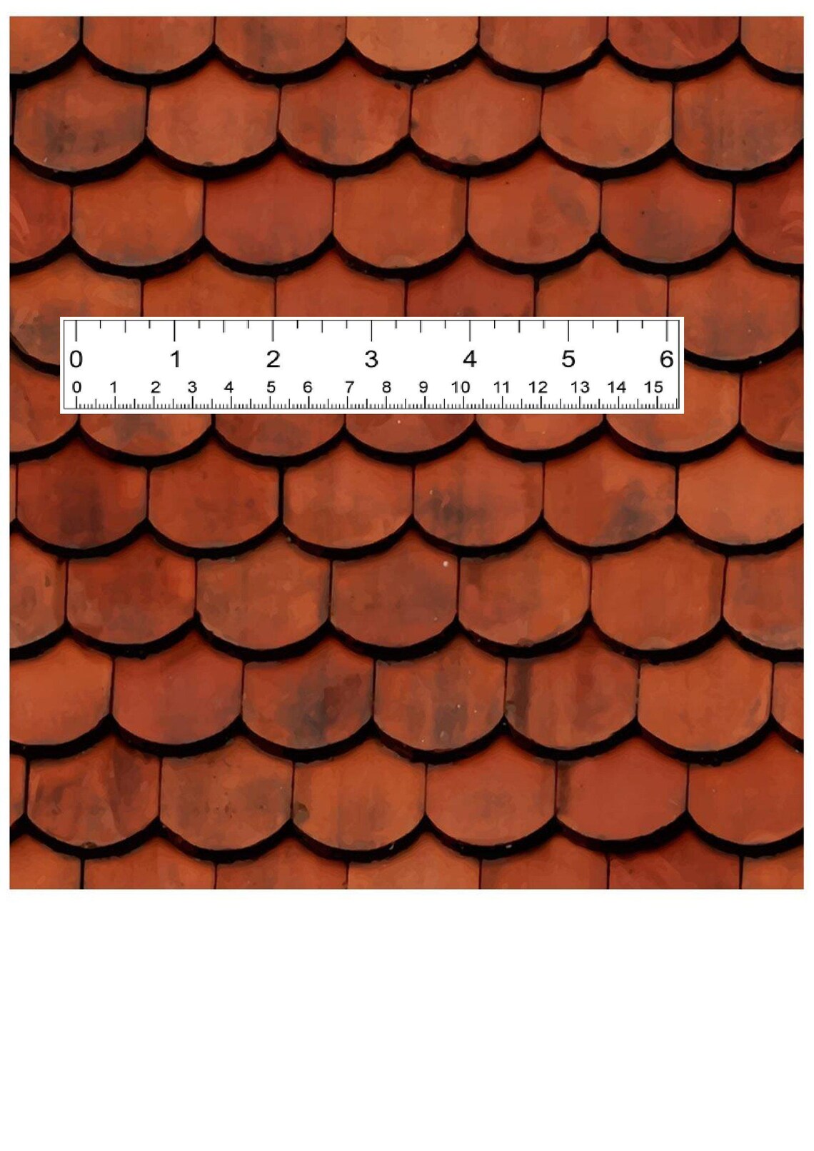 Scale Dolls House Slate Roofing Paper 6th 12th 24th 48th Scale Red ...