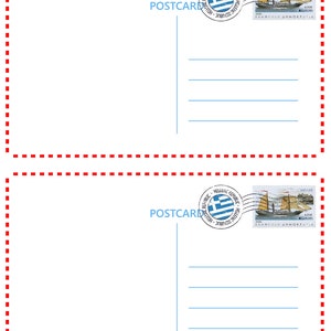 145 Postcards & Vintage Postcards Templates for Kids Postcards With and ...