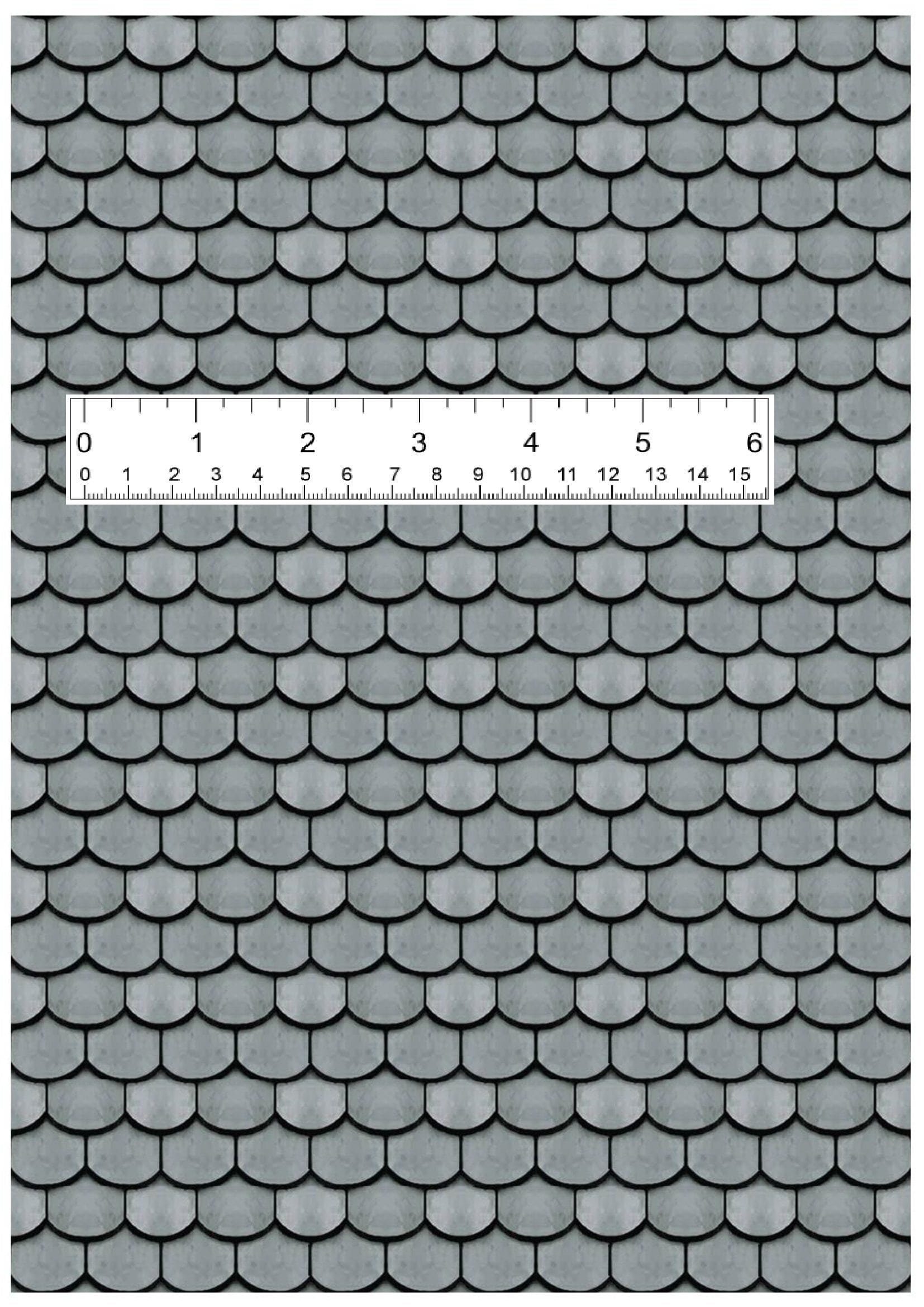 Dollhouse Shingles Roofing Printable Sheet 12th 18th 24th Scale ...