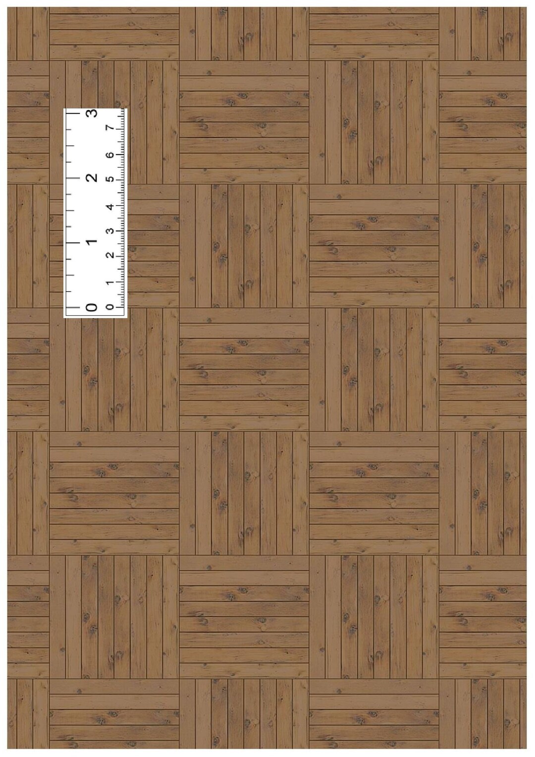 Wood Parquet Printable Square Parquets Printable Scale Dollhouse ...