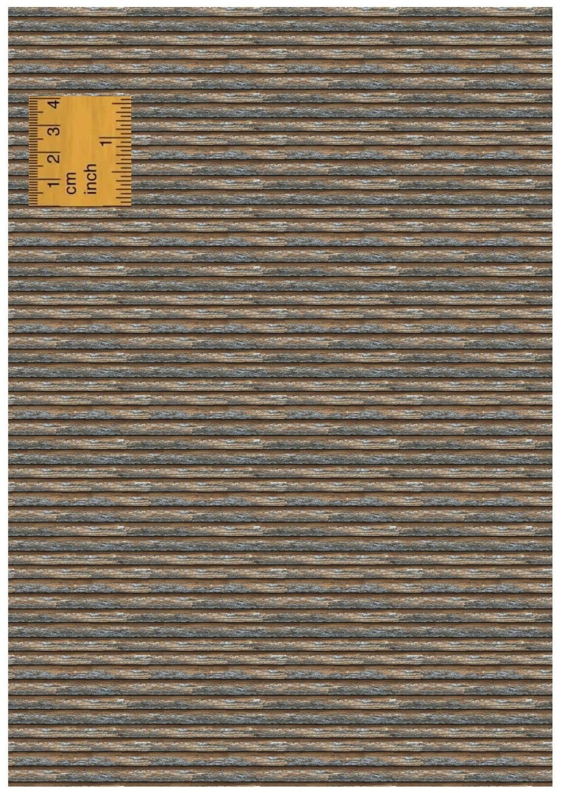 1/6 1/12 1/24 Dollhouse Mini Old Dirty Brown Exterior Wall Wood ...