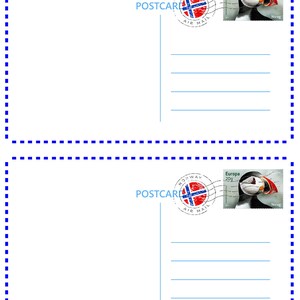 145 Postcards & Vintage Postcards Templates for Kids Postcards With and ...