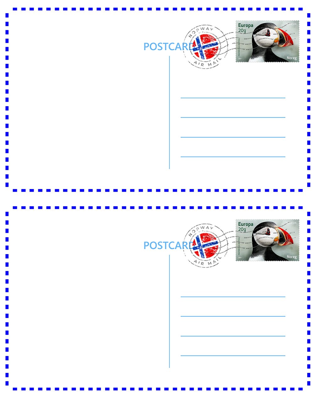 145 Postcards & Vintage Postcards Templates for Kids Postcards With and ...