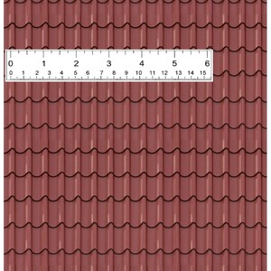 Dolls House Miniature Roofing Paper 6th 12th 24th 48th Scale Corrugated ...
