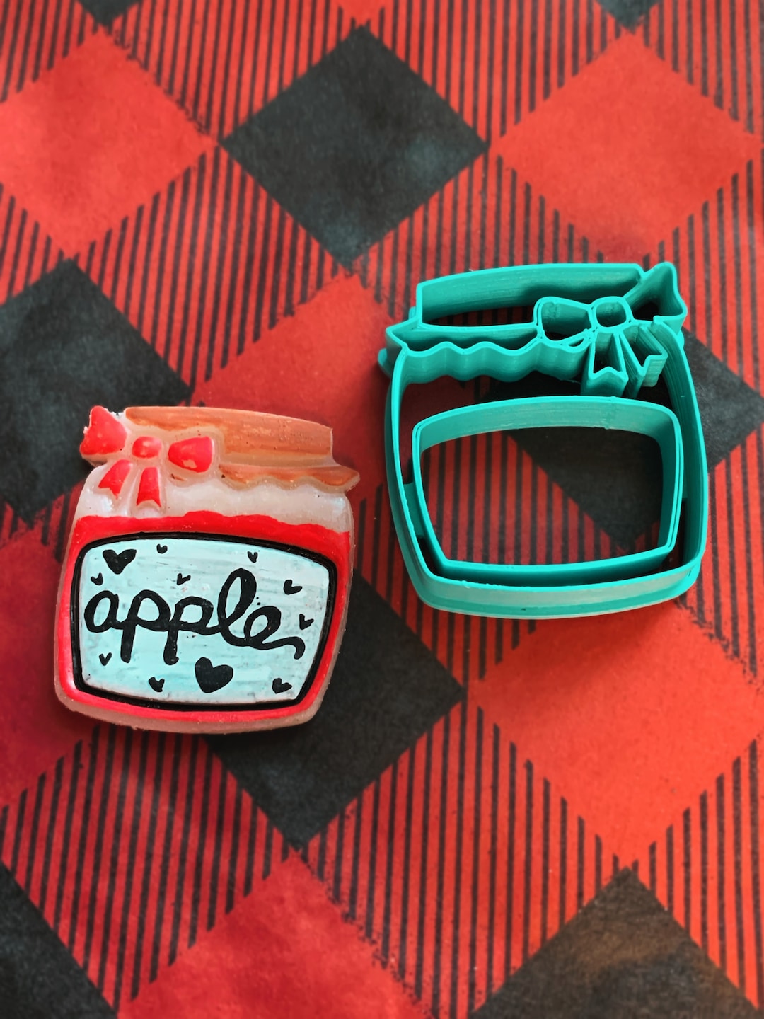 Cute Chubby Canning Jar With Bow Embossed Sharp Clay Cutter - Etsy