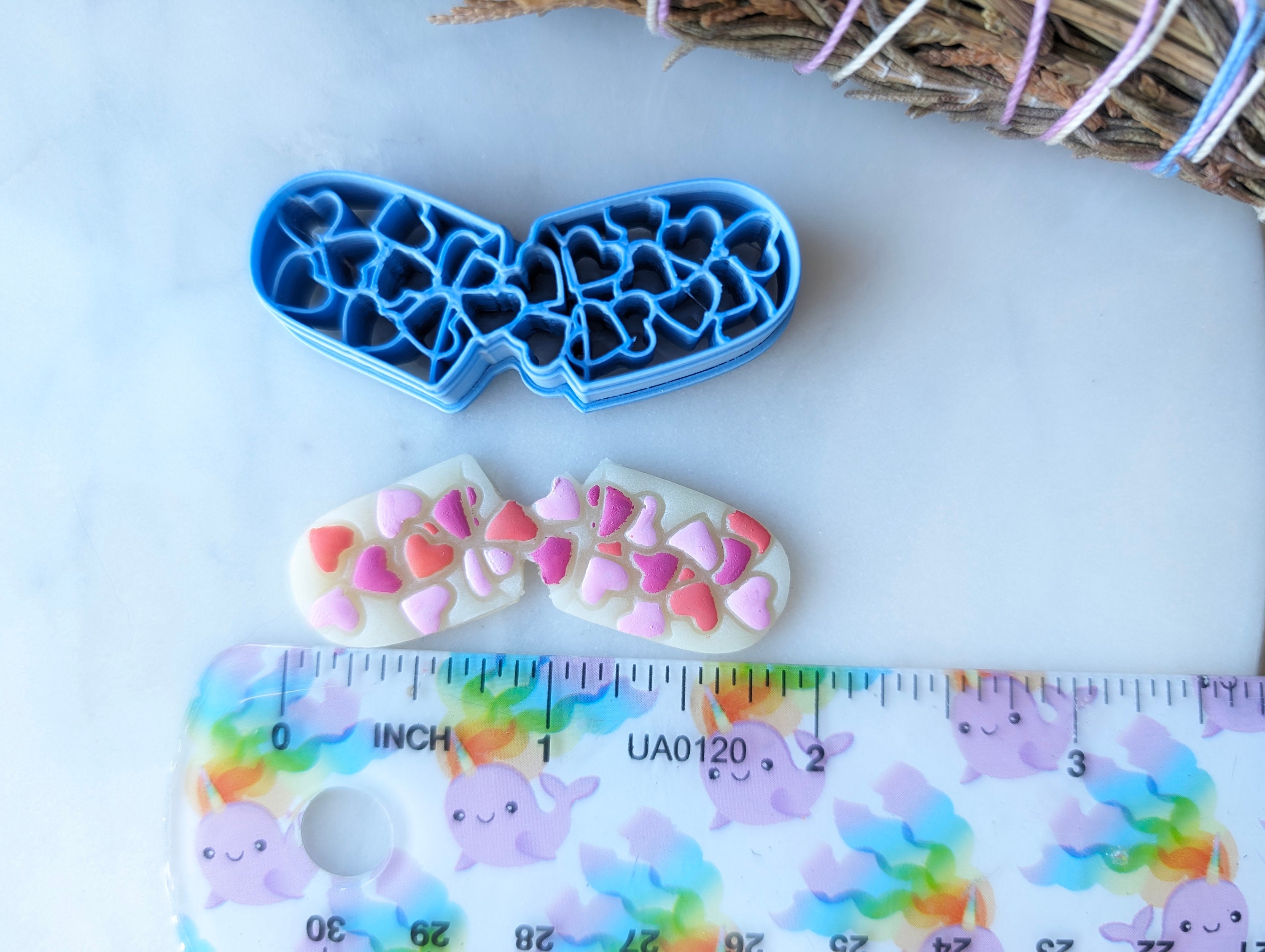 Broken Capsule Pill With Hearts Spilling Out Background Sharp Clay ...