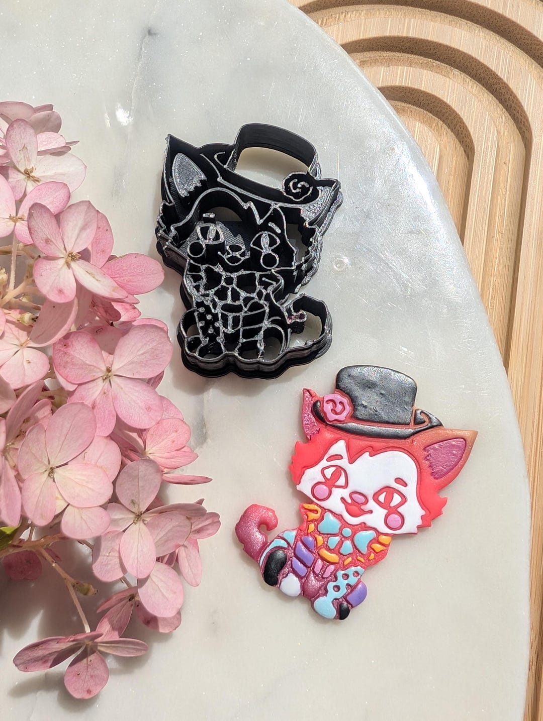 Kitty Cat Circus Clown Sharp Clay Cutter - Etsy