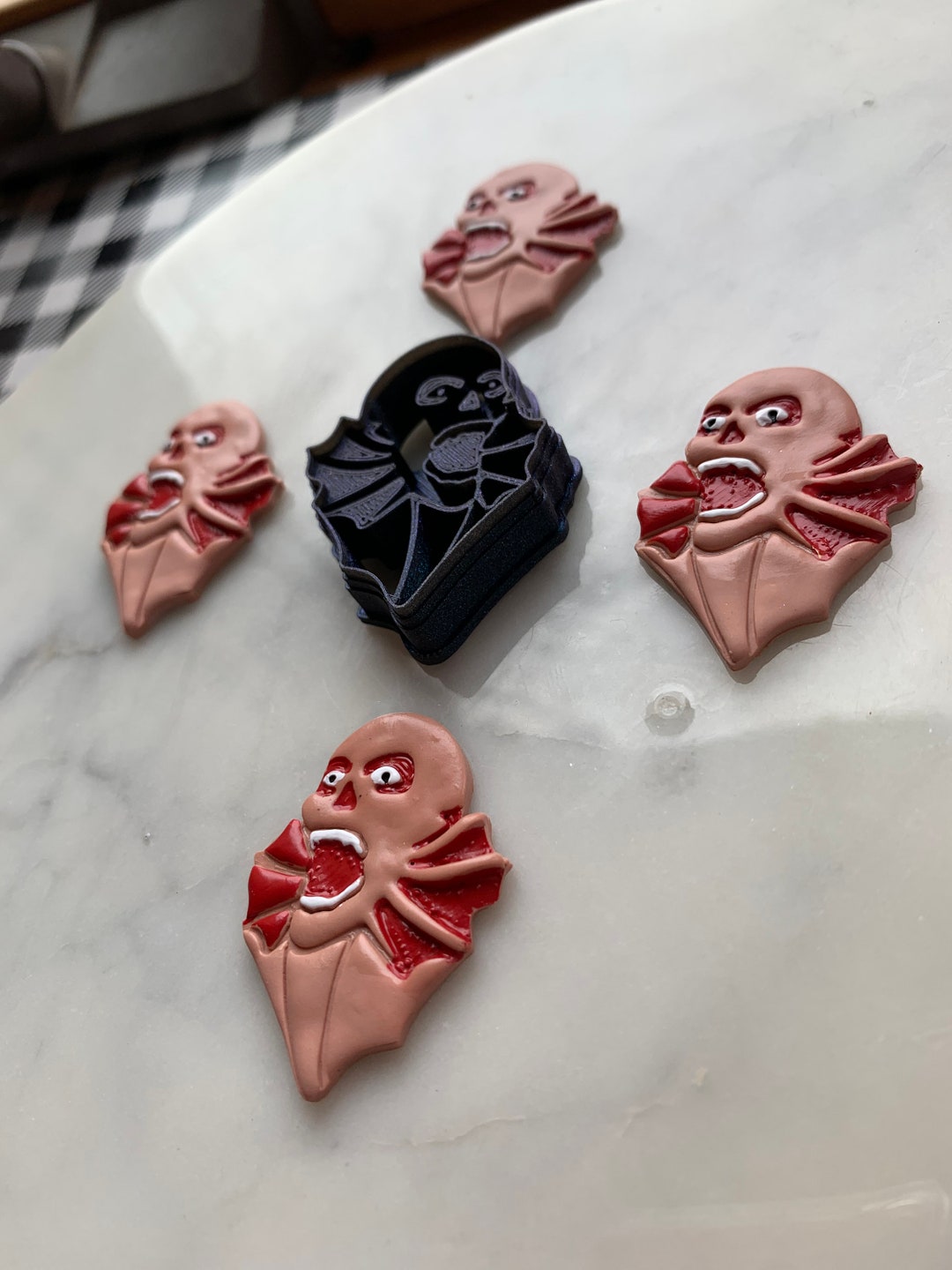 Scary Skull Monster Head - Embossed Sharp Clay Cutter - Etsy