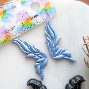 2-piece Magical Fairy Fae Wing Mirrored Set - Embossed Sharp Clay ...