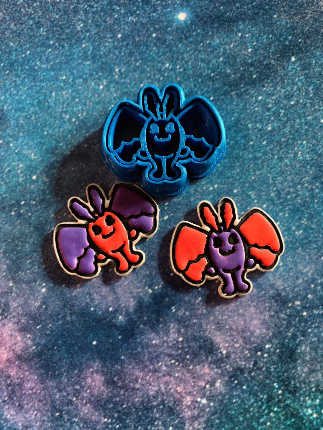 Moth Man Stud Mothman Embossed Sharp Clay Cutters - Etsy