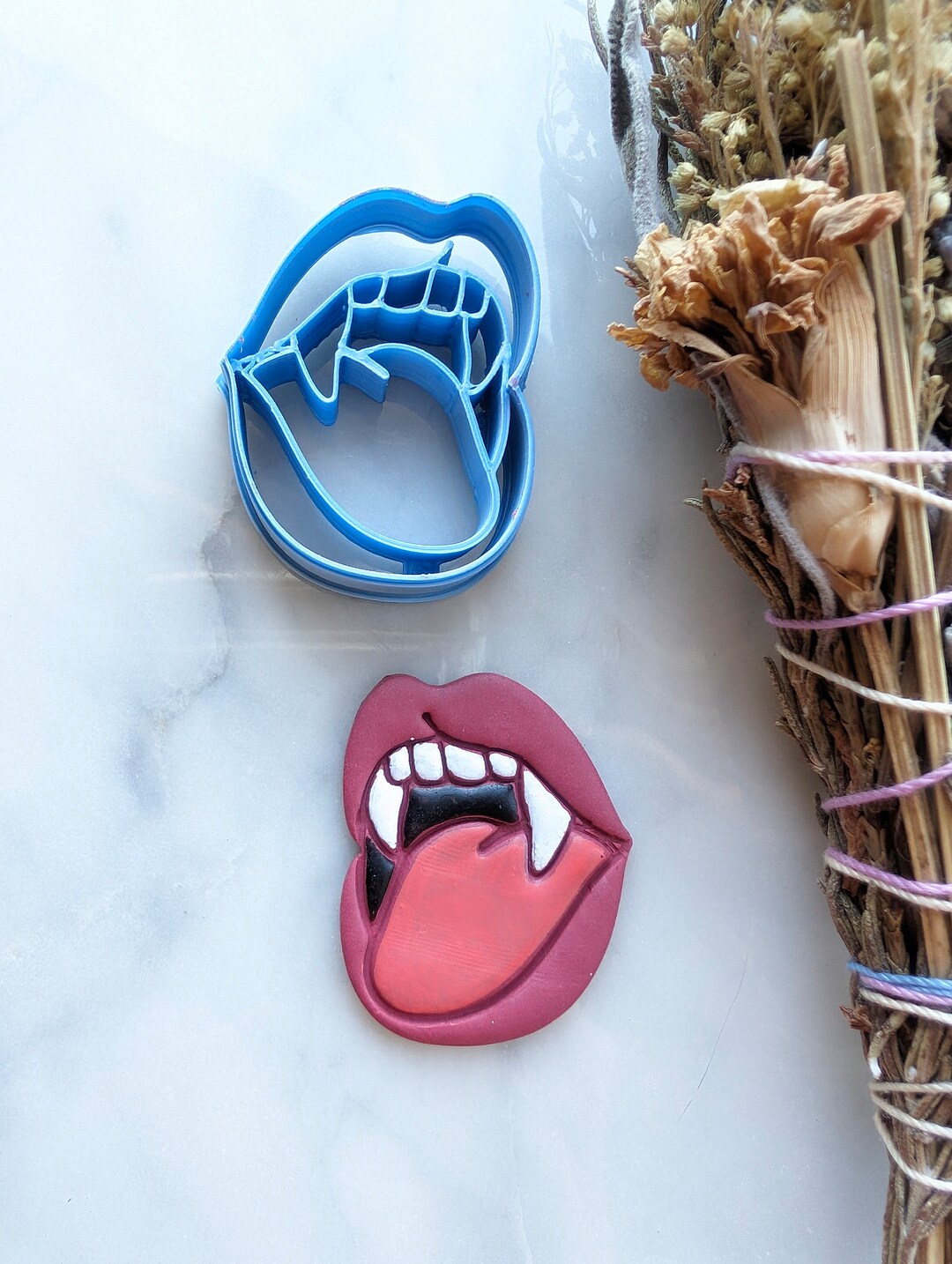 Vampire Teeth in Mouth Sharp Clay Cutter - Etsy