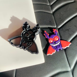 Moth Man Cryptid With Fluffy Antennae Mothman Embossed Sharp Clay ...