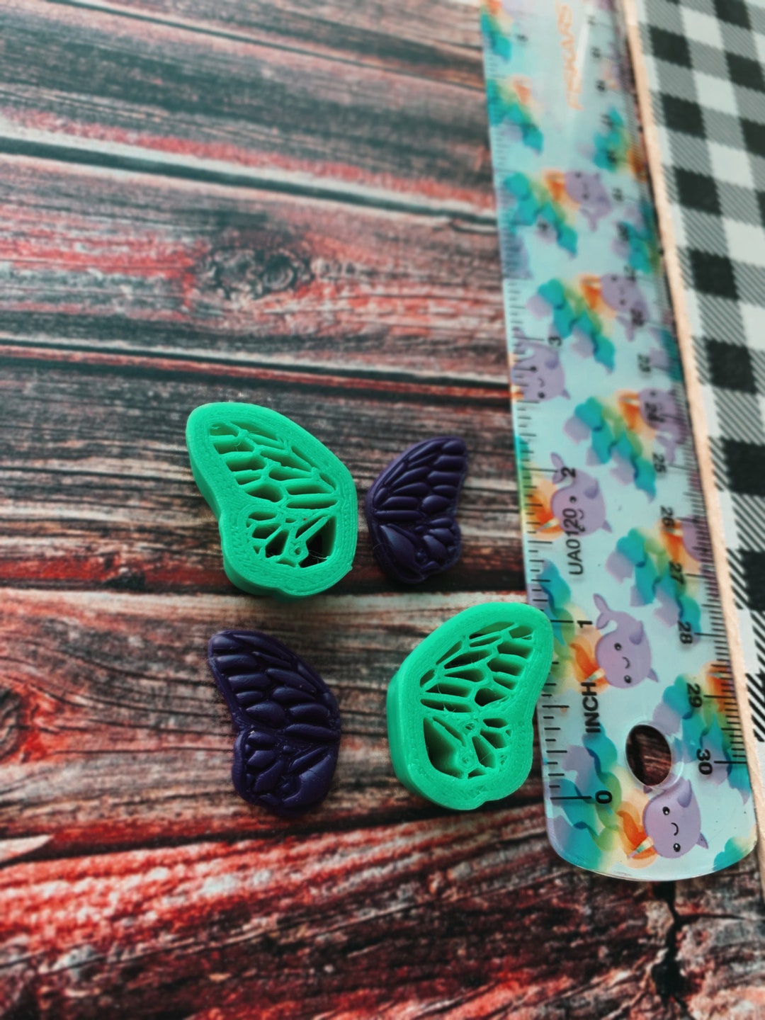 Pair of Small Butterfly Wings 25mm Embossed Sharp Clay Cutter - Etsy