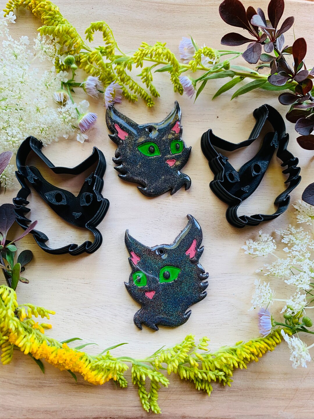 Messy Fur Magic Cat Head Embossed Sharp Clay Cutters - Etsy