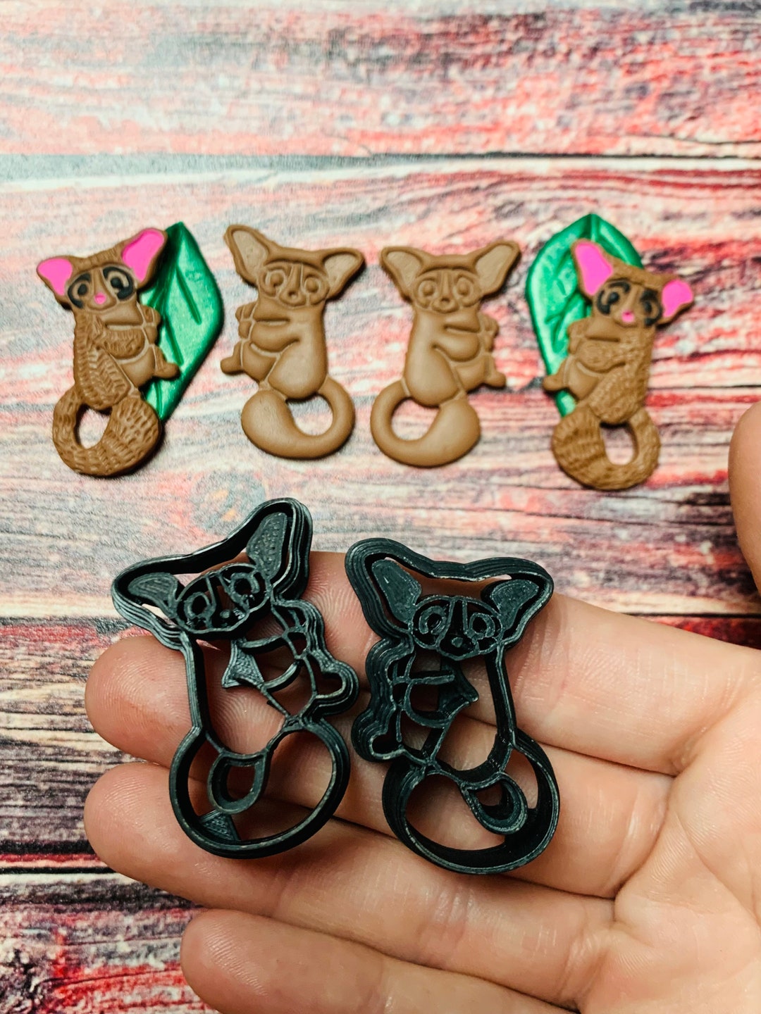 Bush Baby Sharp Polymer Clay Cutter With Detailed Lines - Etsy