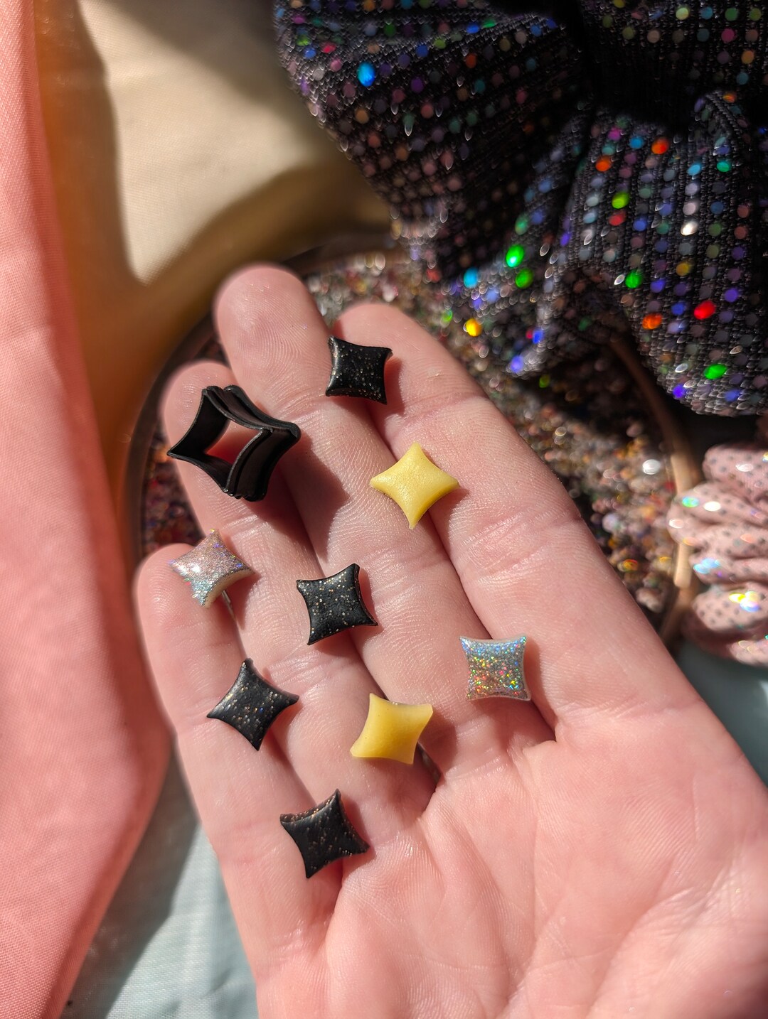 Mini Sparkle Star Earring Sharp Clay Cutter - Etsy