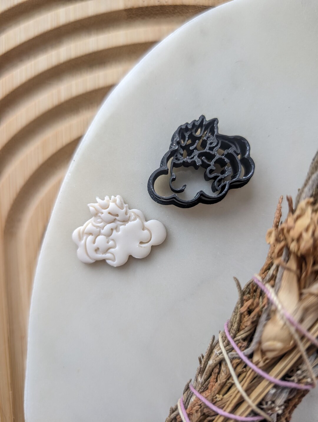 MINI Dragon on a Cloud Sharp Clay Cutter - Etsy