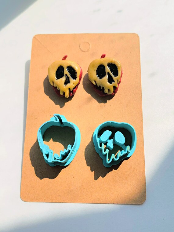 Mini Layered Poison Apple SET of 2 Embossed Sharp Clay - Etsy