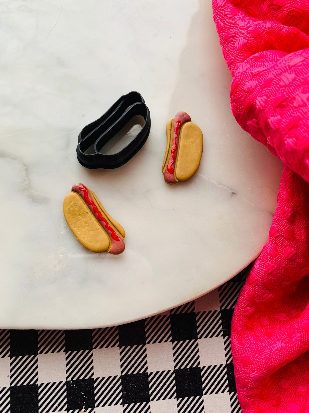 Hot Dog With Bun Sharp Clay Cutter - Etsy