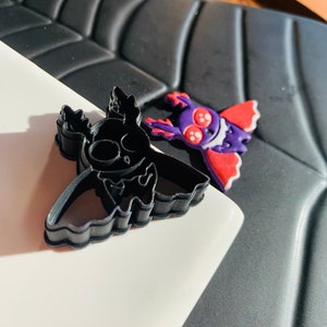 Moth Man Cryptid With Fluffy Antennae Mothman Embossed Sharp Clay ...