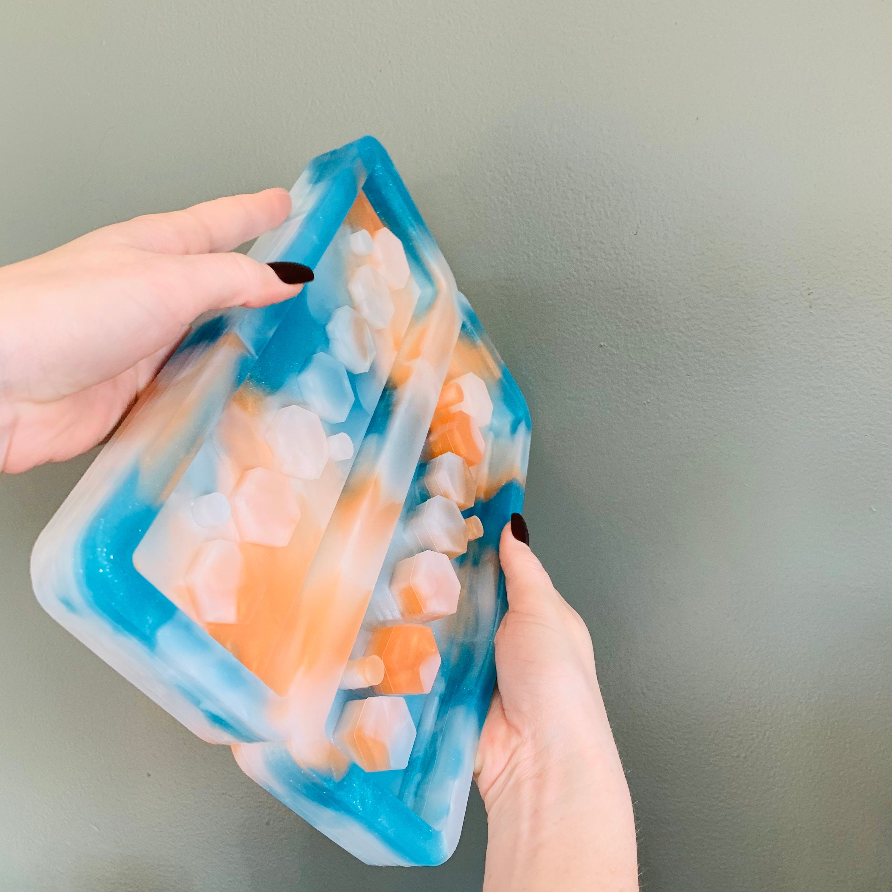 Large Rectangular Dice Box With Lid Silicone Mold - Etsy