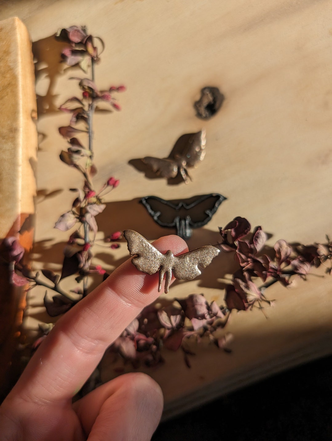Tiny Fae Fairy Mothman Embossed Sharp Clay Cutters - Etsy