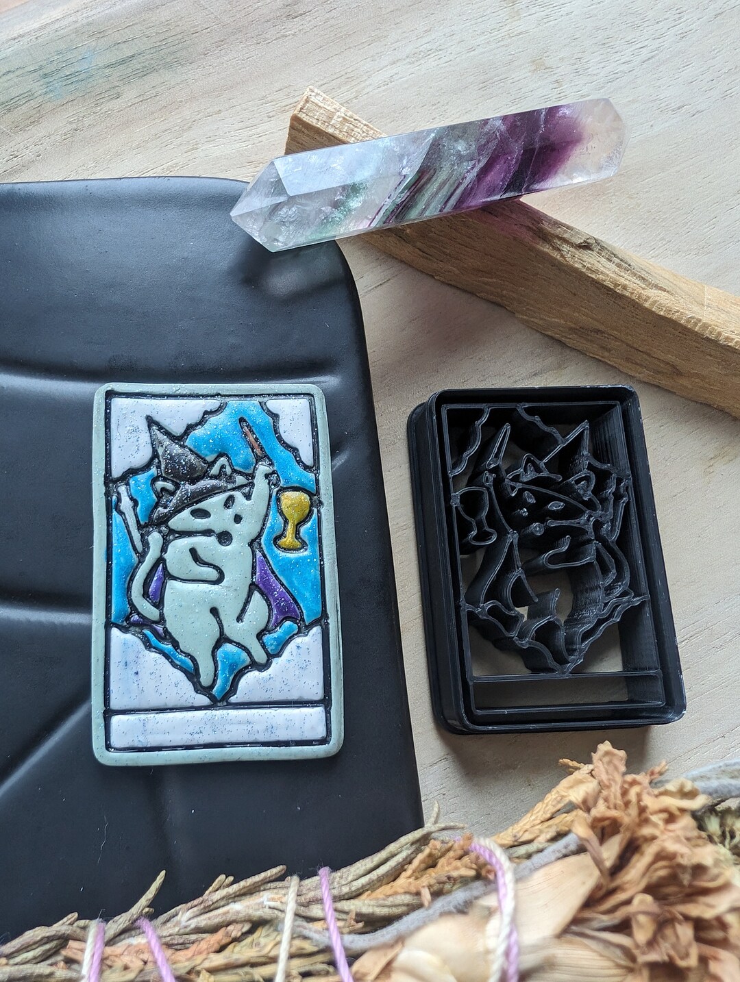 The Magician Cat Themed Tarot Card Sharp Clay Cutter - Etsy