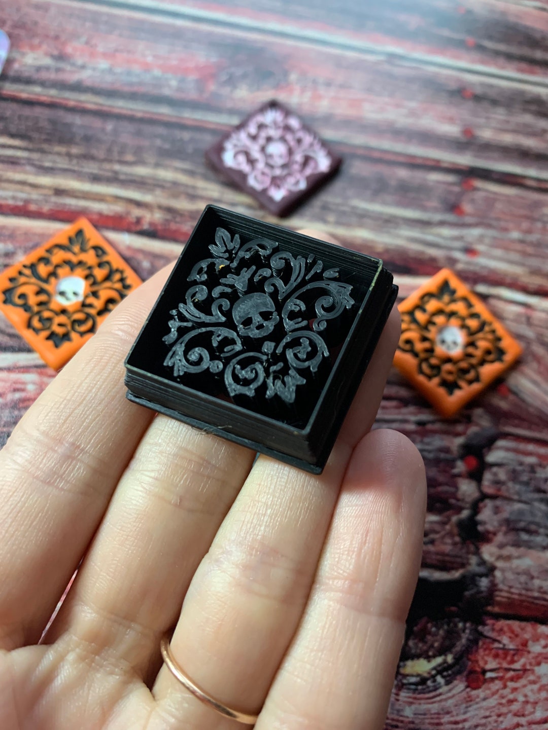 Damask Skull Embossed Sharp Clay Cutter - Etsy