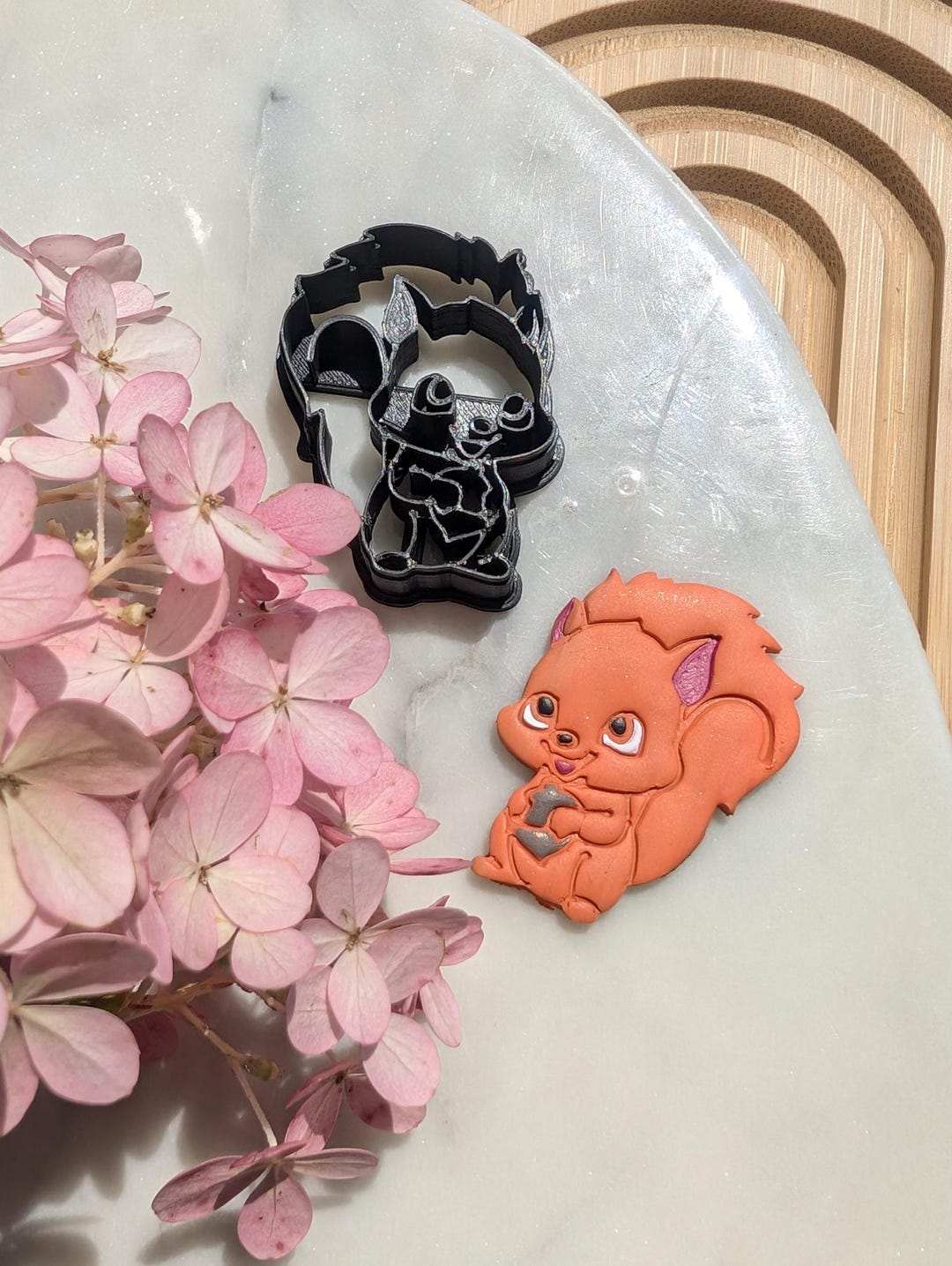 Chibi Squirrel Holding Acorn Sharp Clay Cutter - Etsy