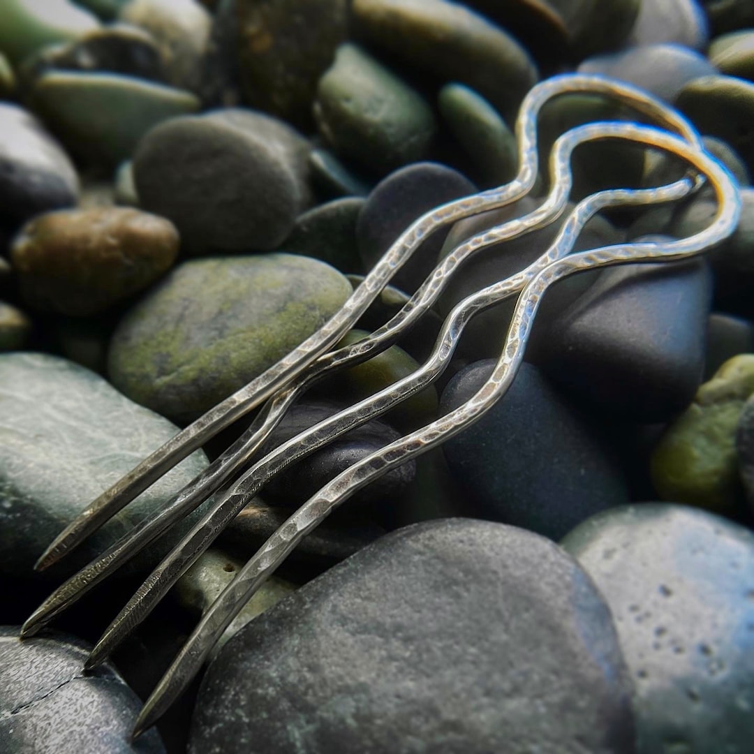 Pretty Polly— Sterling Silver Hair Pins - Etsy