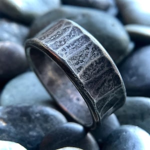 Big Carly Ring— Hand Forged, Sterling Silver— Sizes 9.5 — 10 - Etsy