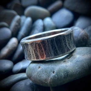Big Carly Ring— Hand Forged, Sterling Silver— Sizes 9.5 — 10 - Etsy