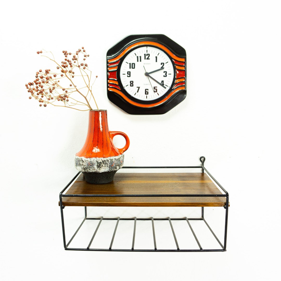 Original 1960s STRING TELEPHONE SHELF Midcentury Wall Shelf - Etsy