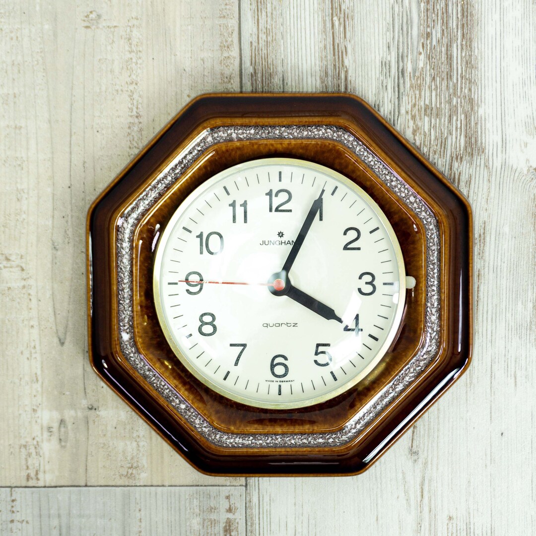 1970s Ceramic Wall Clock by JUNGHANS West Germany - Etsy