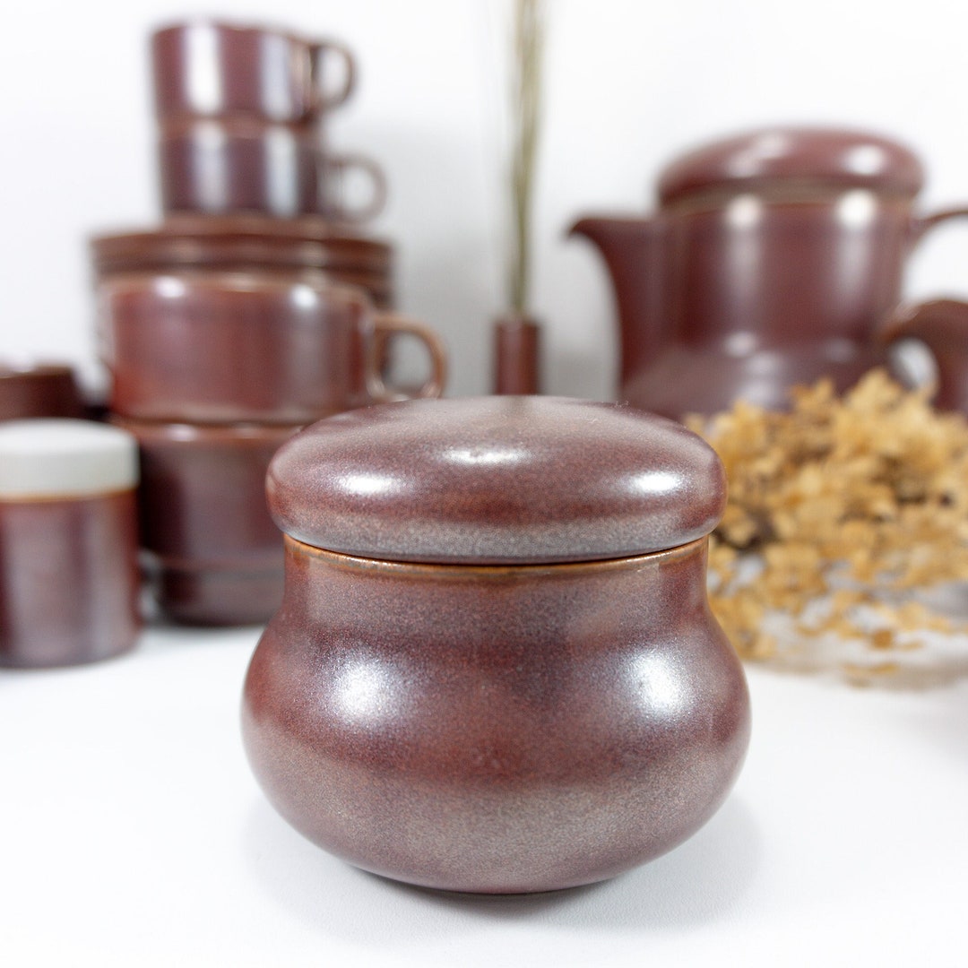 1970s THOMAS Germany MIDCENTURY TABLEWARE 'kiruna Brown', Lidded Sugar ...