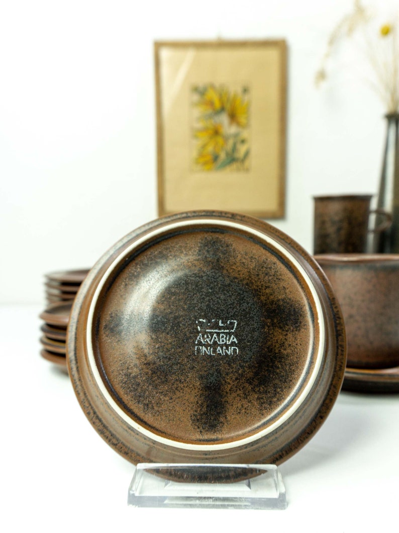ARABIA RUSKA FINLAND Coffee Set Tableware for 6 Persons Cup - Etsy