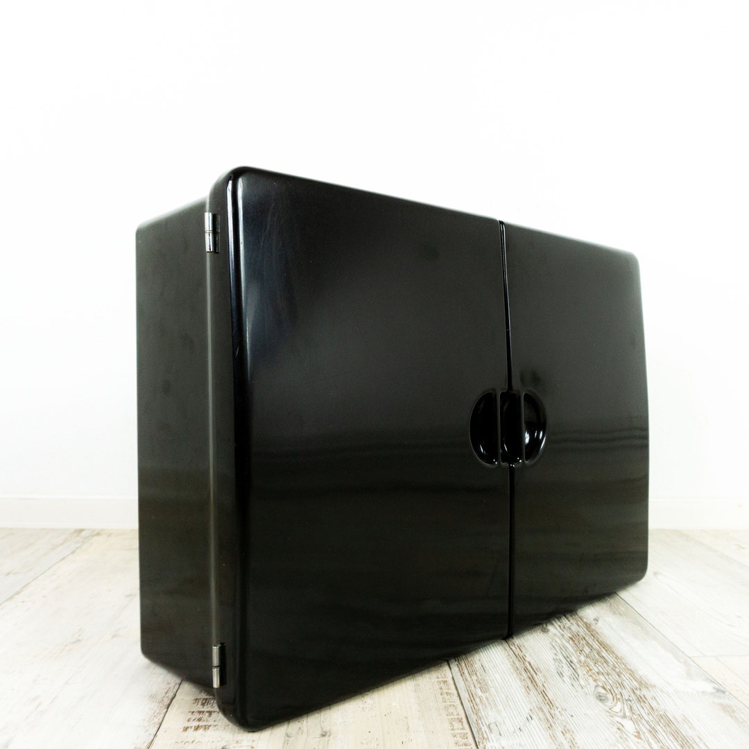 1960s Black ITALIAN DESIGN Medicine Cabinet Spluga by CM Torino - Etsy