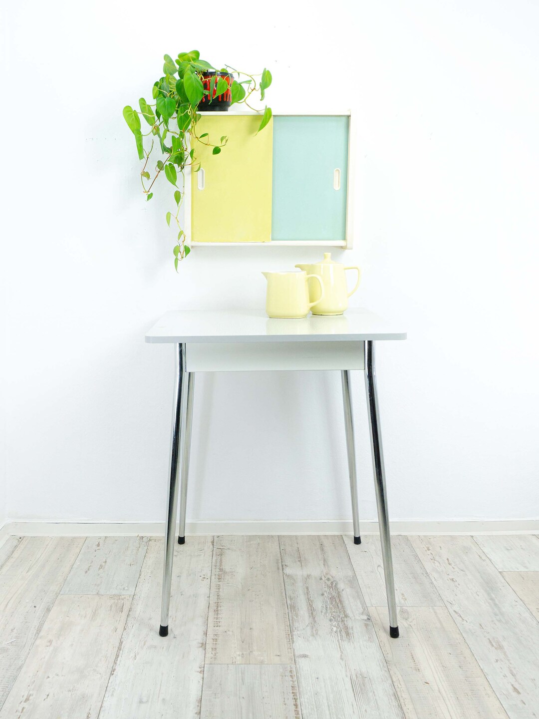 Square Original 1960s Resopal Chrome KITCHEN TABLE - Etsy