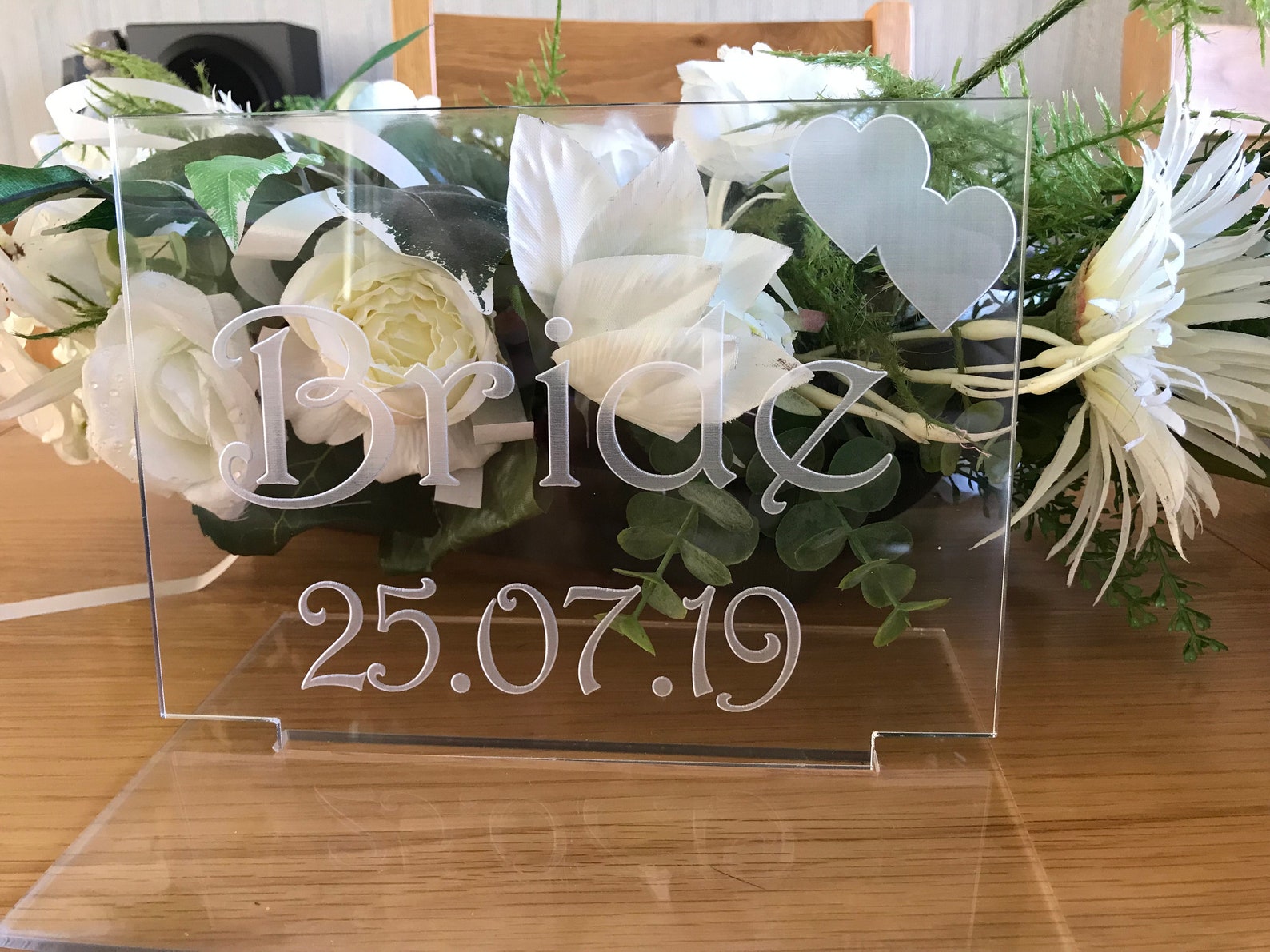 Acrylic Wedding Name Place Setting Engraved Block | Etsy