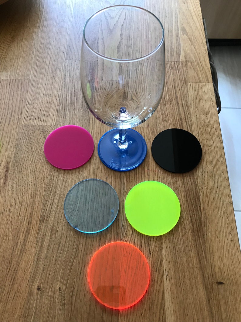 Set of Round Coasters Multi-coloured Coasters Choice of - Etsy