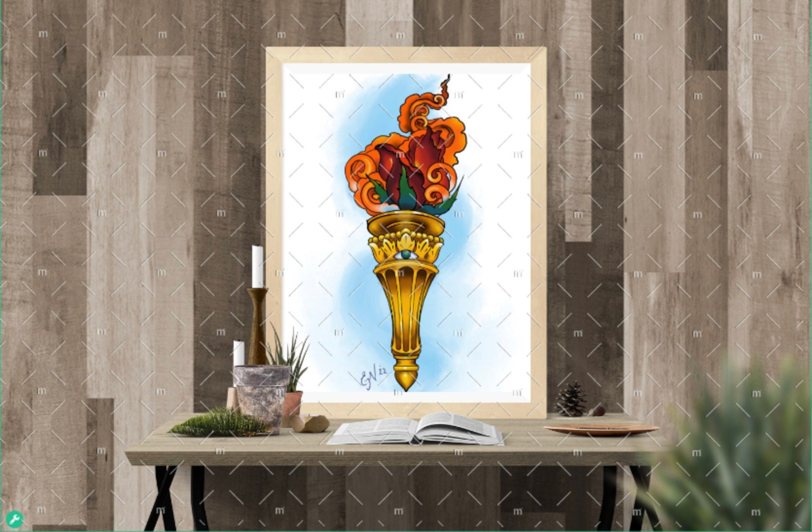 Blazing Torch - Etsy