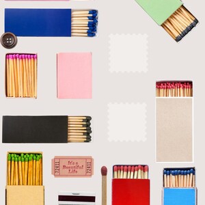 Matchbox Collage Template - Etsy