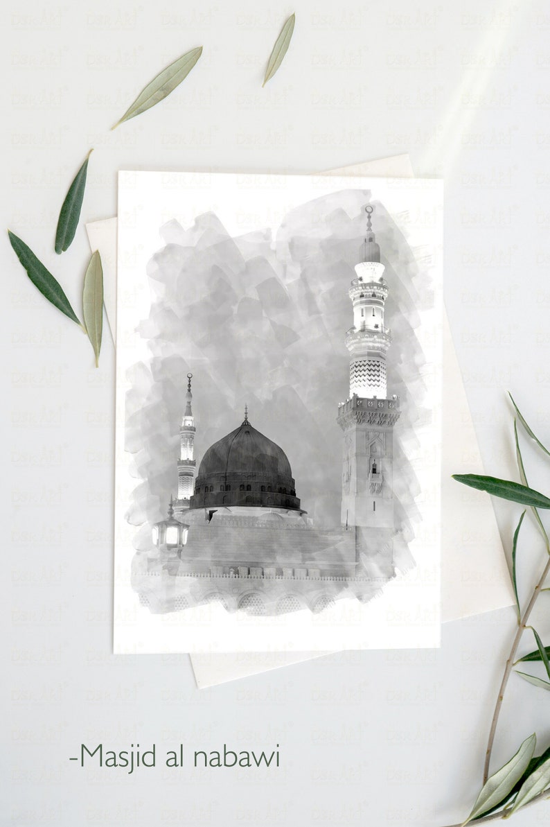 Makkah Madinah Masjide Aqsa Islamic Wall Decor Poster - Etsy