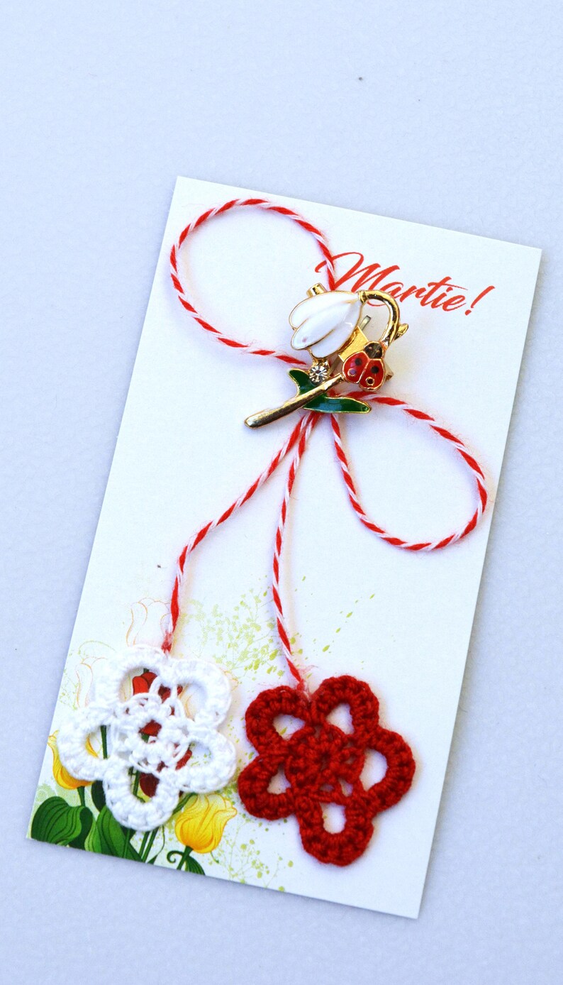 Martisor 2024. Romanian Traditional Handmade Crochet Martisor ...