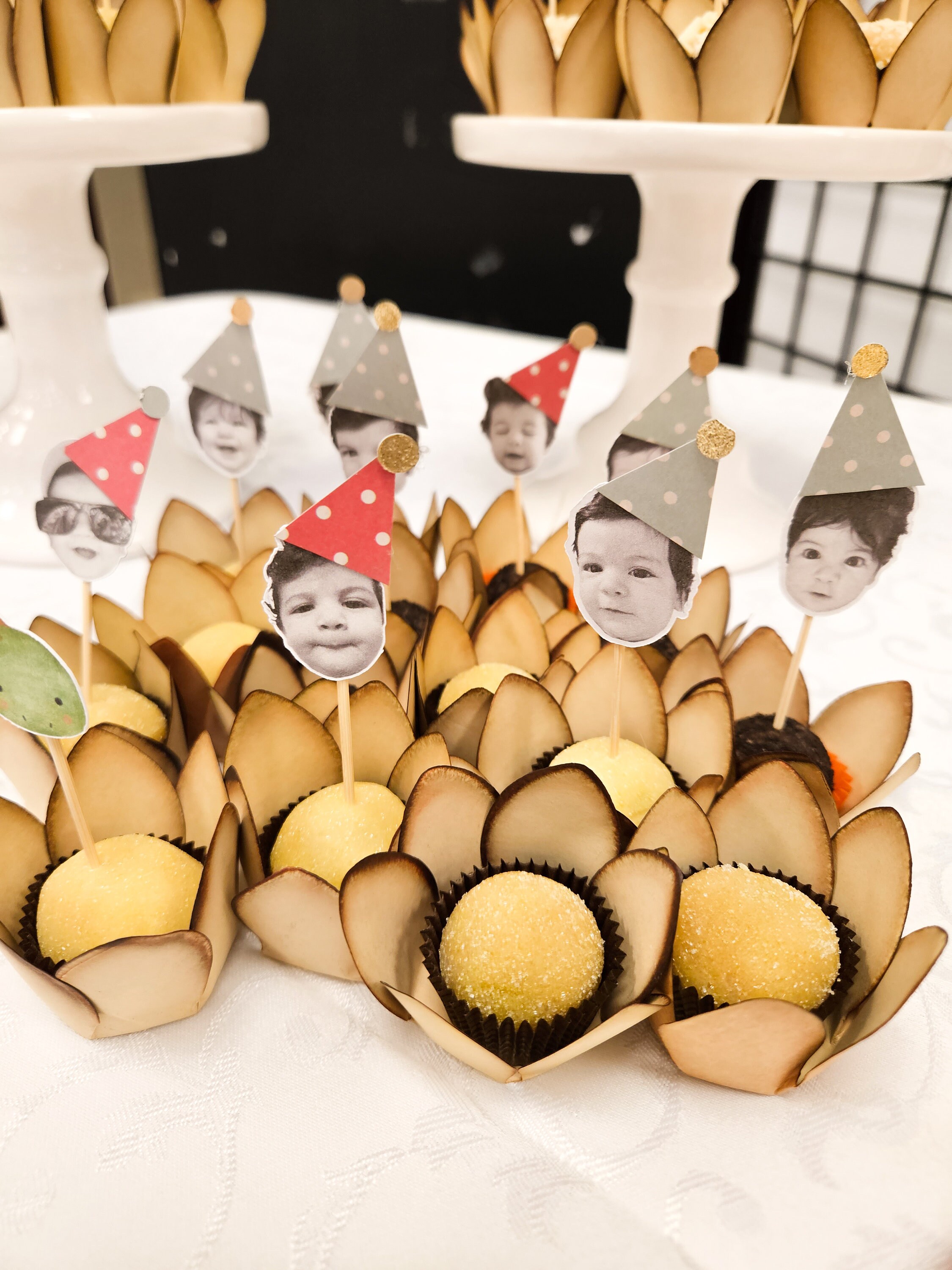 Face Cupcake Topper Funny Birthday Decoration Mini Cake Ornament ...